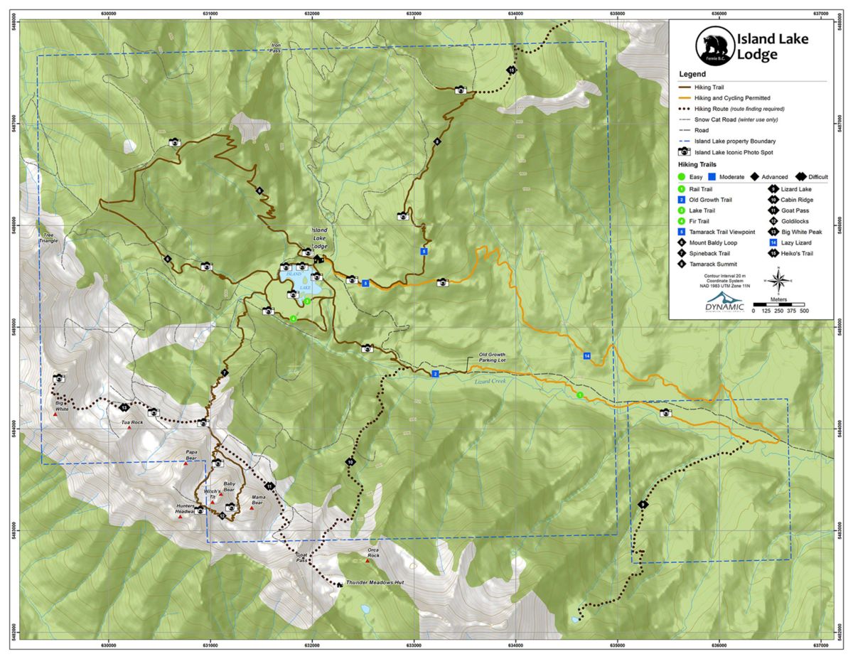 Summer Hiking Map