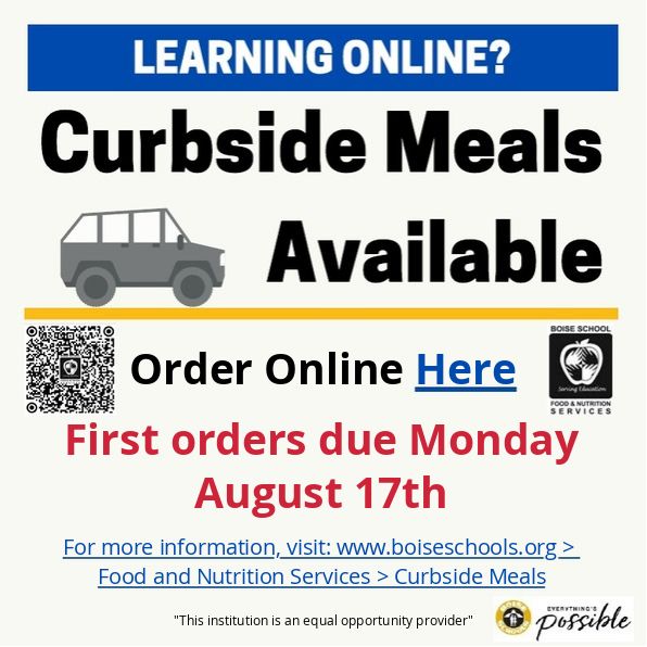 Curbside Ordering Flyer