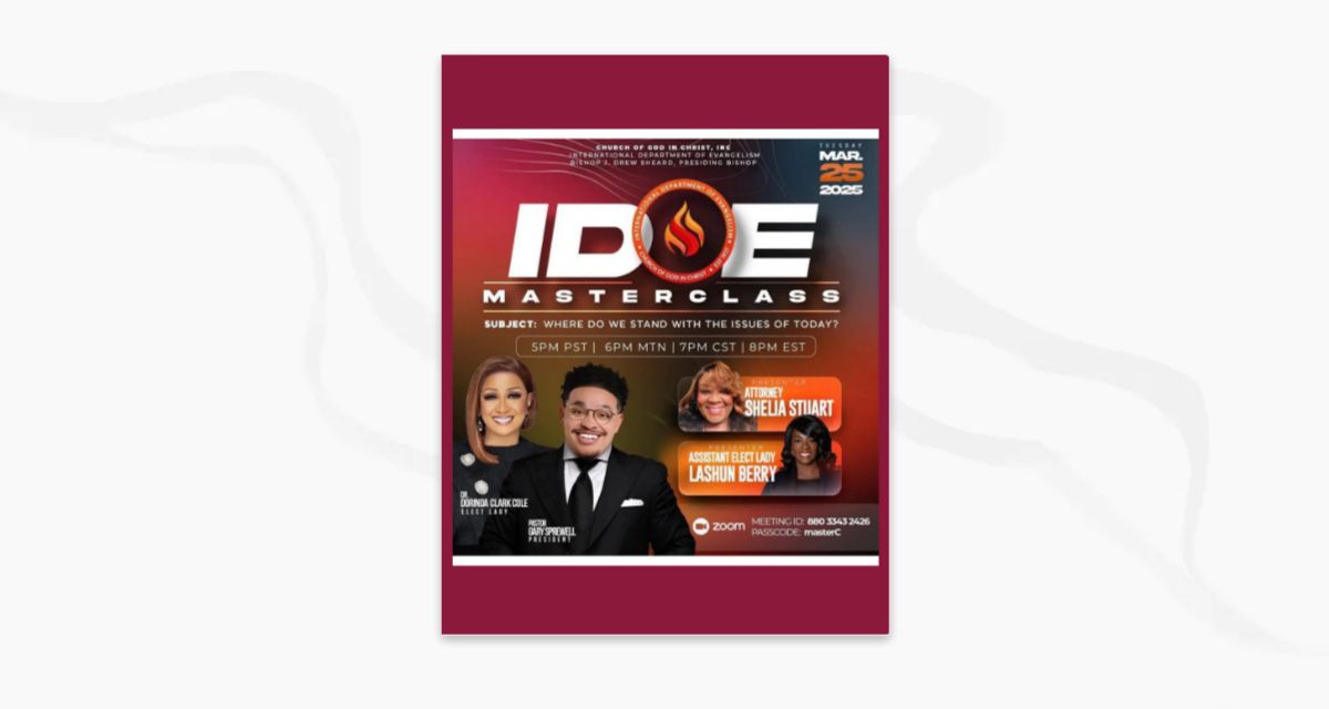 March 25, 2025 IDOE MASTERCLASS BOOKLET