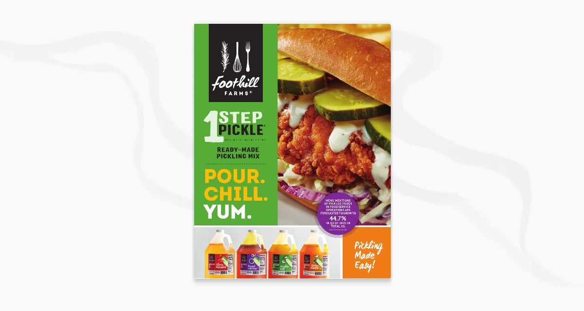 Foothill Farms 1-Step Pickle Brochure