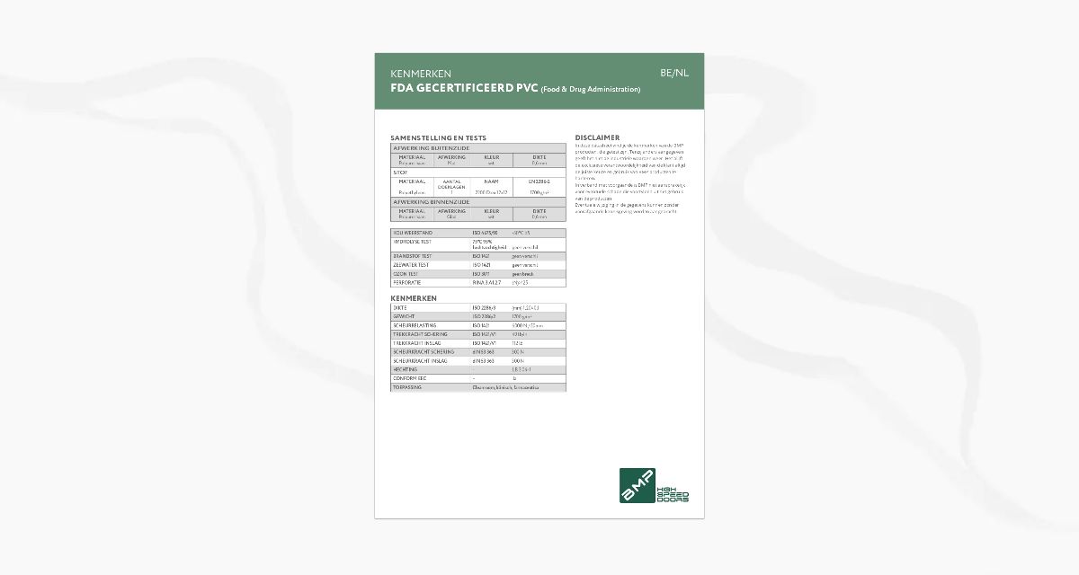 FDA Data Sheet NL