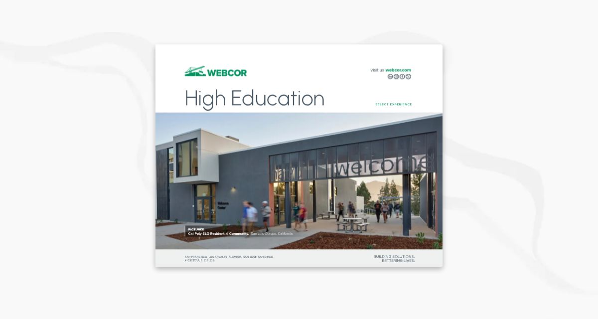 Webcor Higher Education SoCal