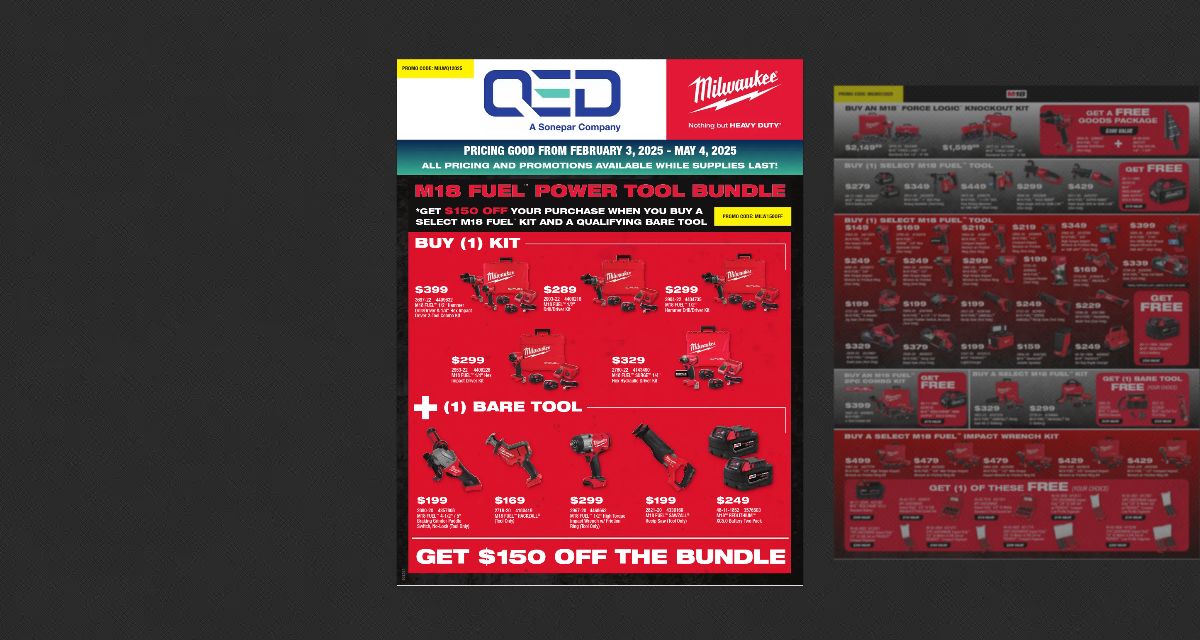 Milwaukee QED Q1 2025 Flyer HI R