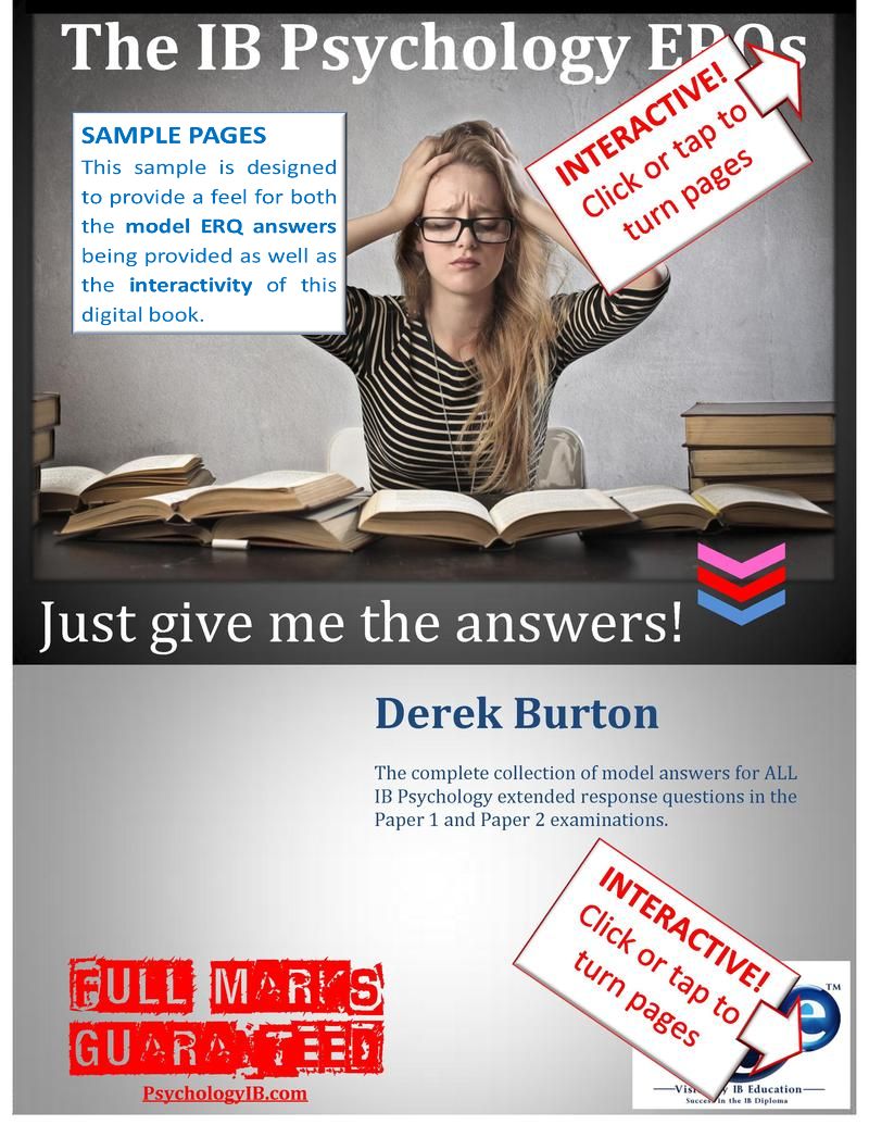 IB Psychology Sample Pages ERQs