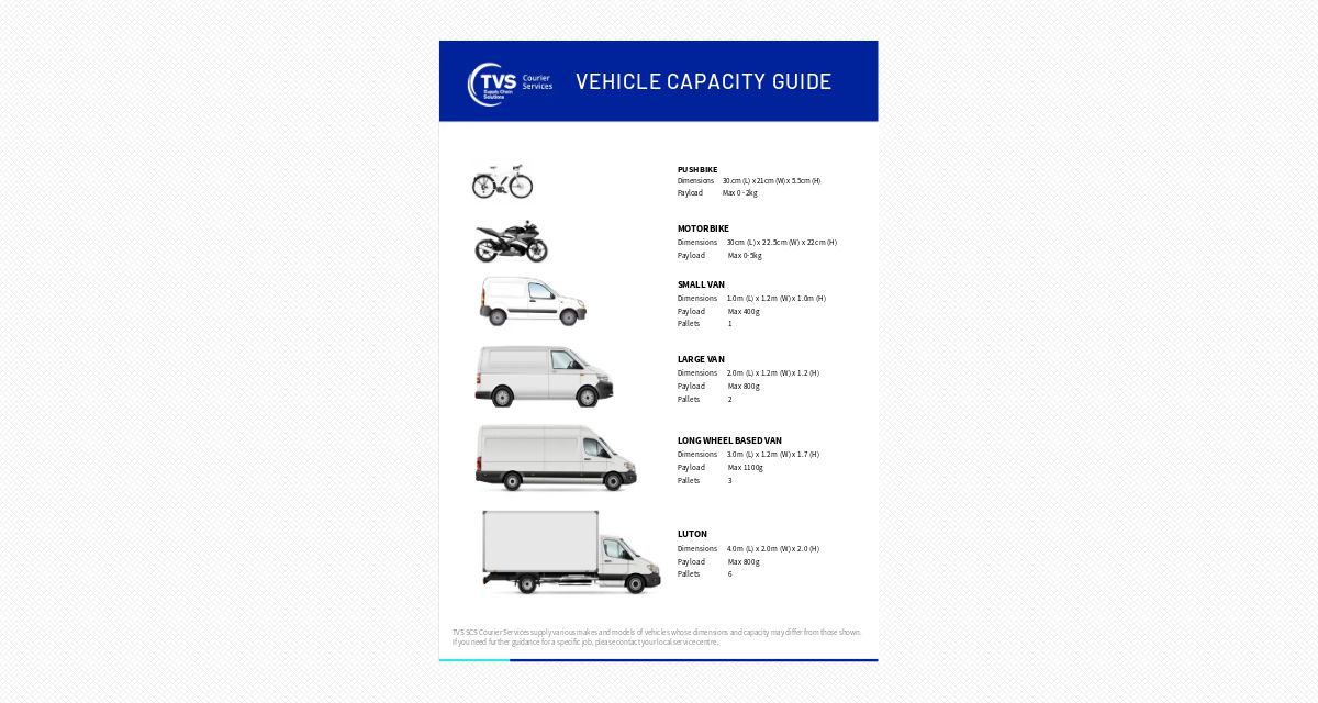 Courier Vehicle Capacity Guide