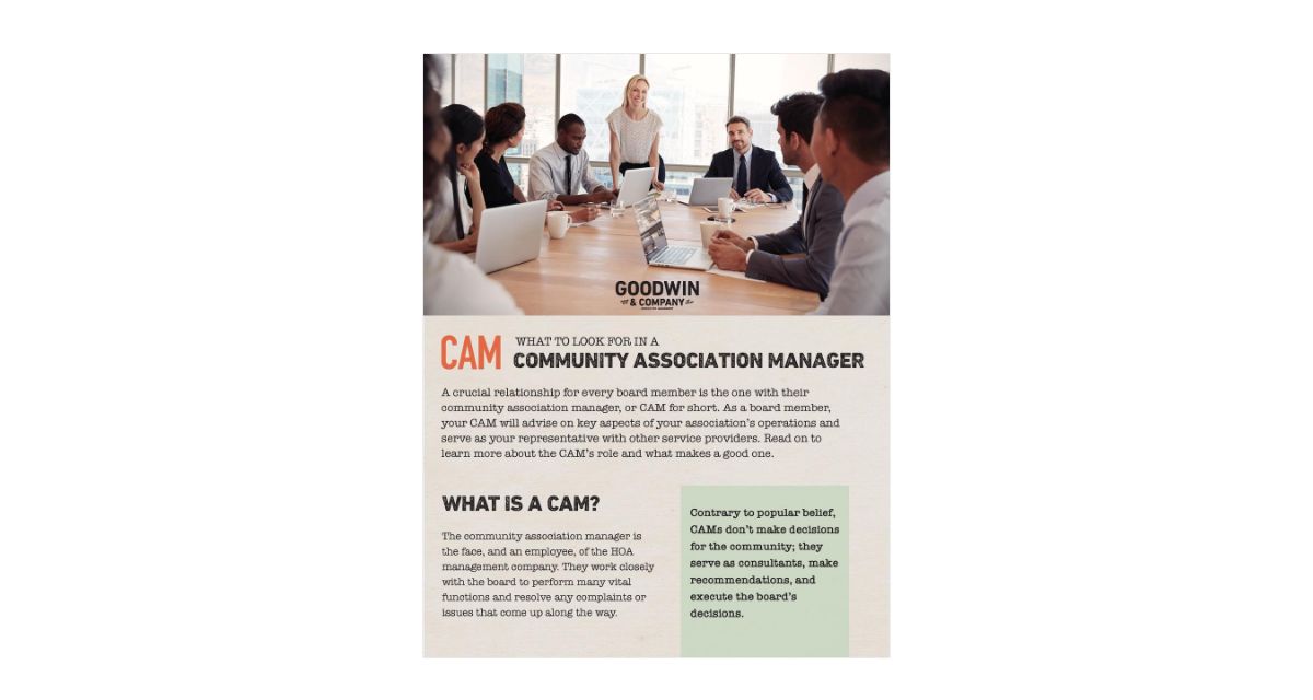 Qualities of a good CAM