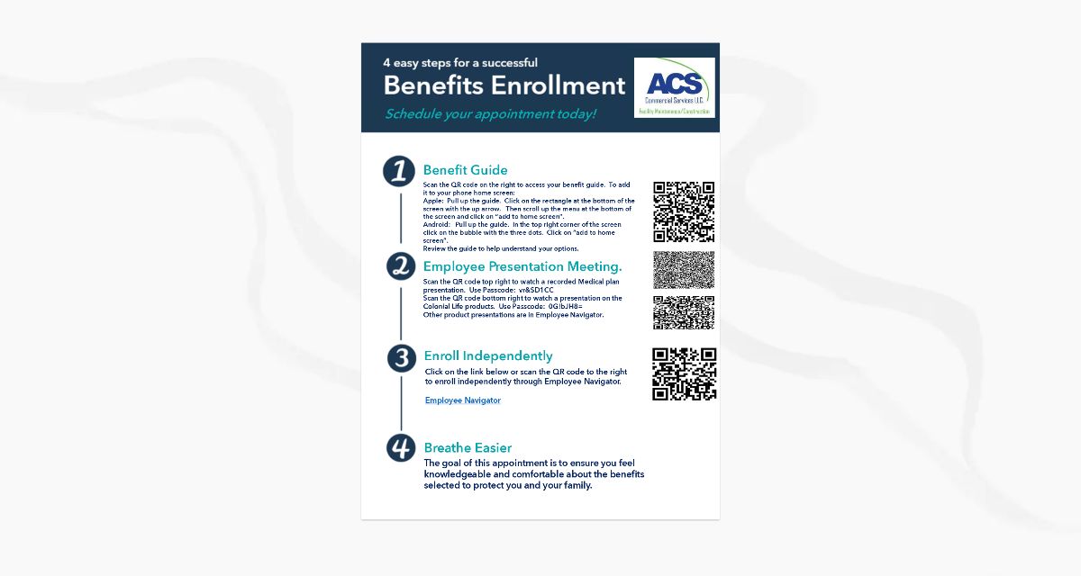 ACS Commerical Steps to Enroll