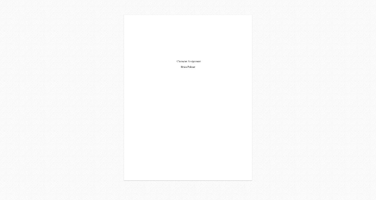 Character Assignment : simplebooklet.com