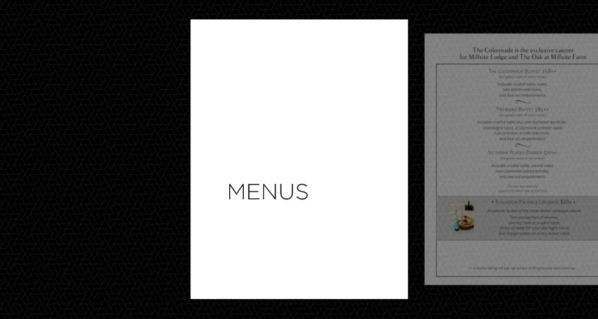 Colonnade Menu 2023 : simplebooklet.com