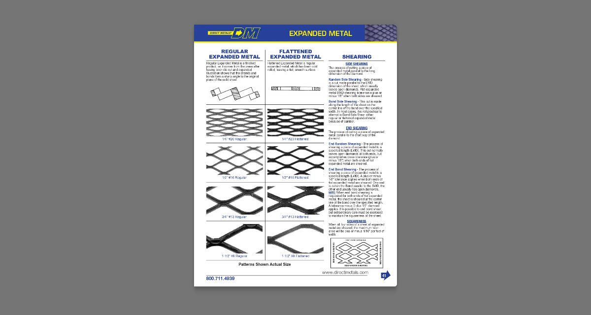 Glossary of Expanded Metal