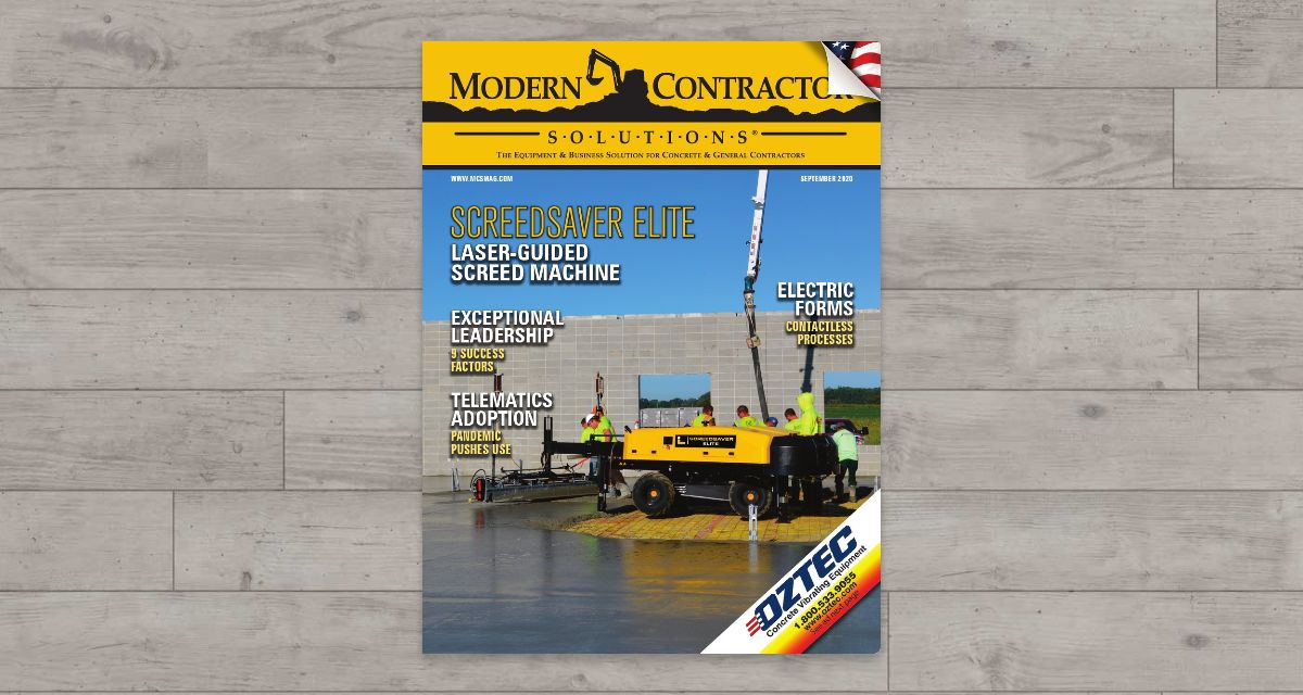 Modern Contractor Solutions September 2020
