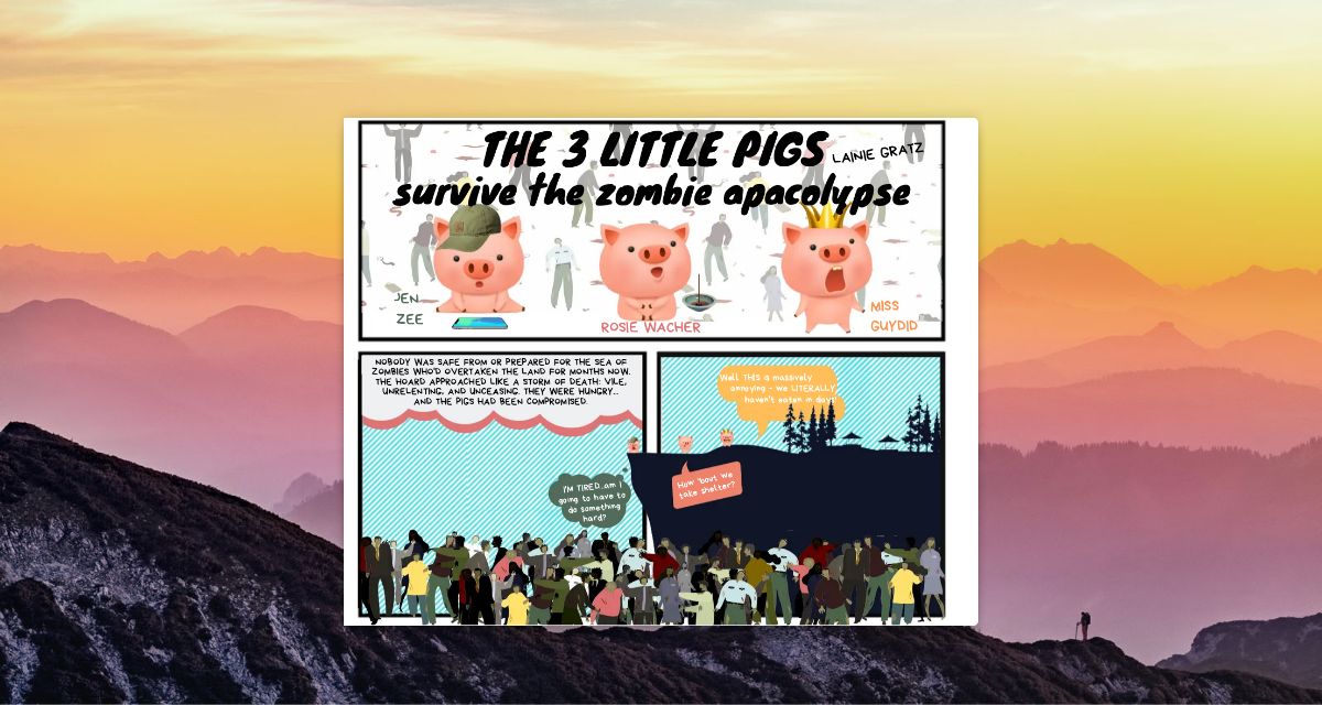 The 3 Little Pigs: Survive the Zombie Apocalypse : simplebooklet.com