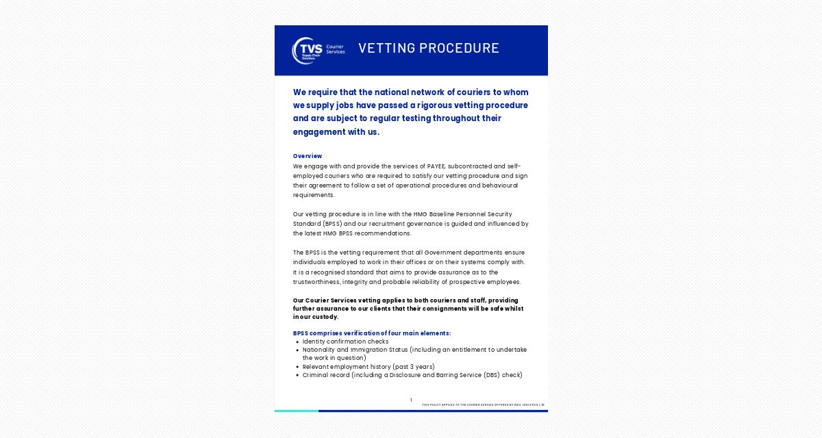 Vetting Procedure