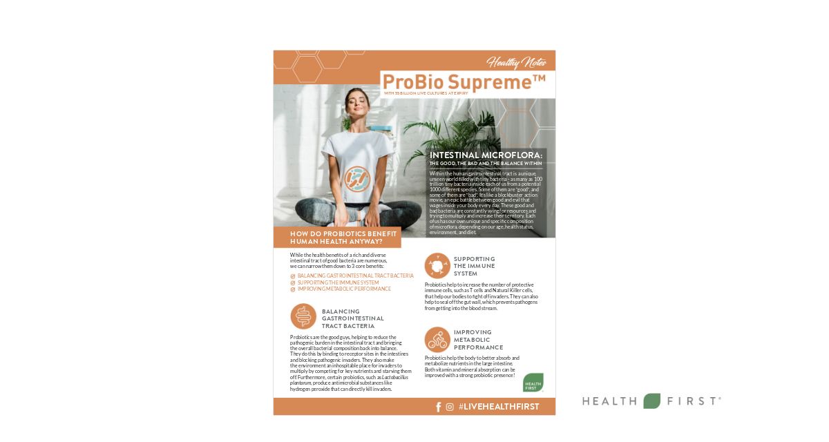 Health First Healthy Notes ProBio Supreme