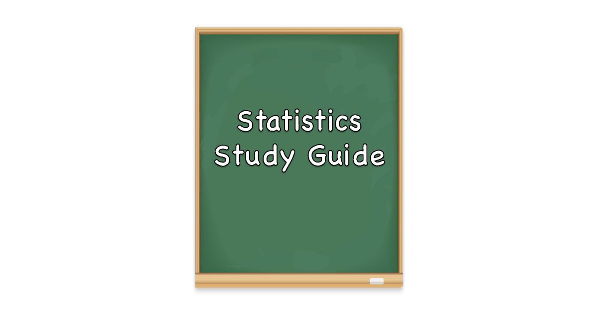Statistics Study Guide : simplebooklet.com