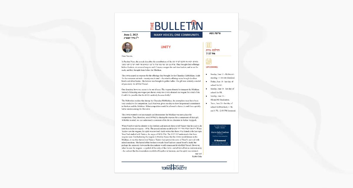 June 2, 2023 Bulletin