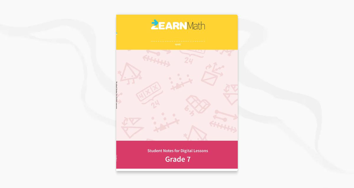 Zearn Math--Student Notebook, G7