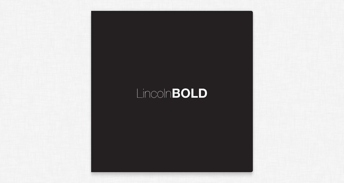Lincoln Bold Vision : simplebooklet.com