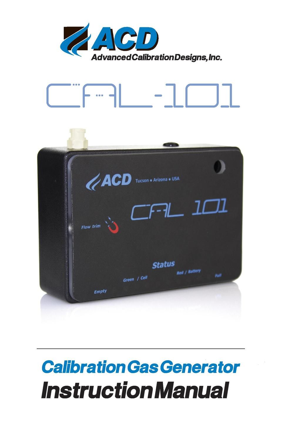 CAL-101 Instruction Manual