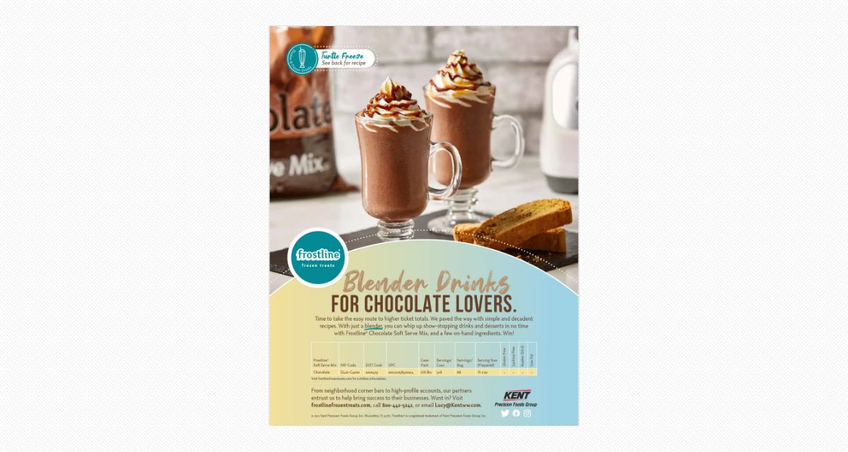 Frostline Chocolate Blender Recipe Guide