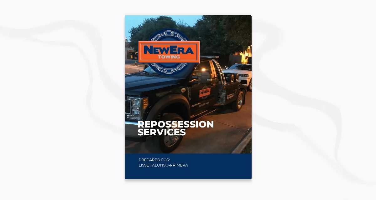 REPOSSESSION PROPOSAL