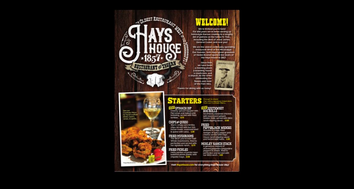 Hays House 2023 Menu : simplebooklet.com