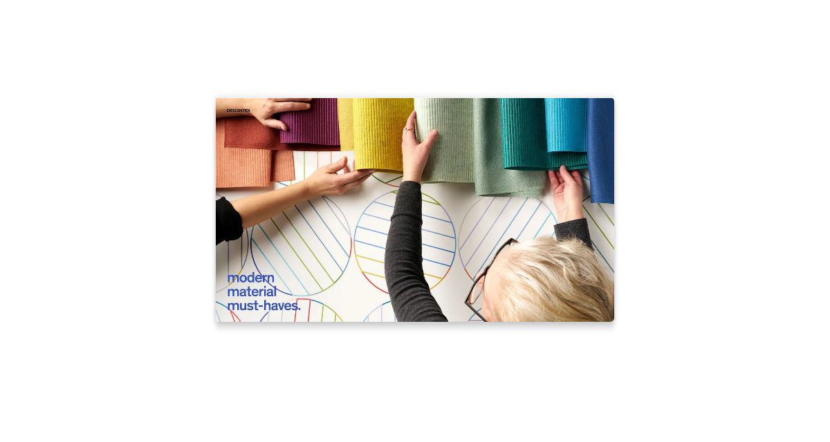 Designtex "modern material must-haves"