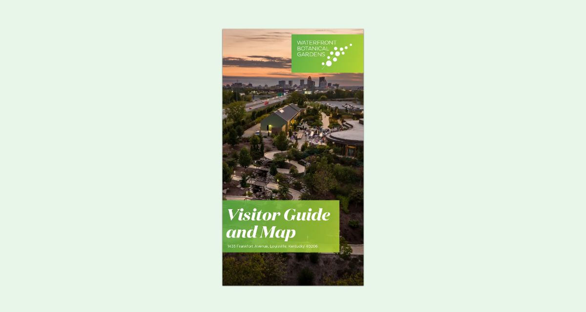 Waterfront Botanical Gardens Visitor Guide & Map