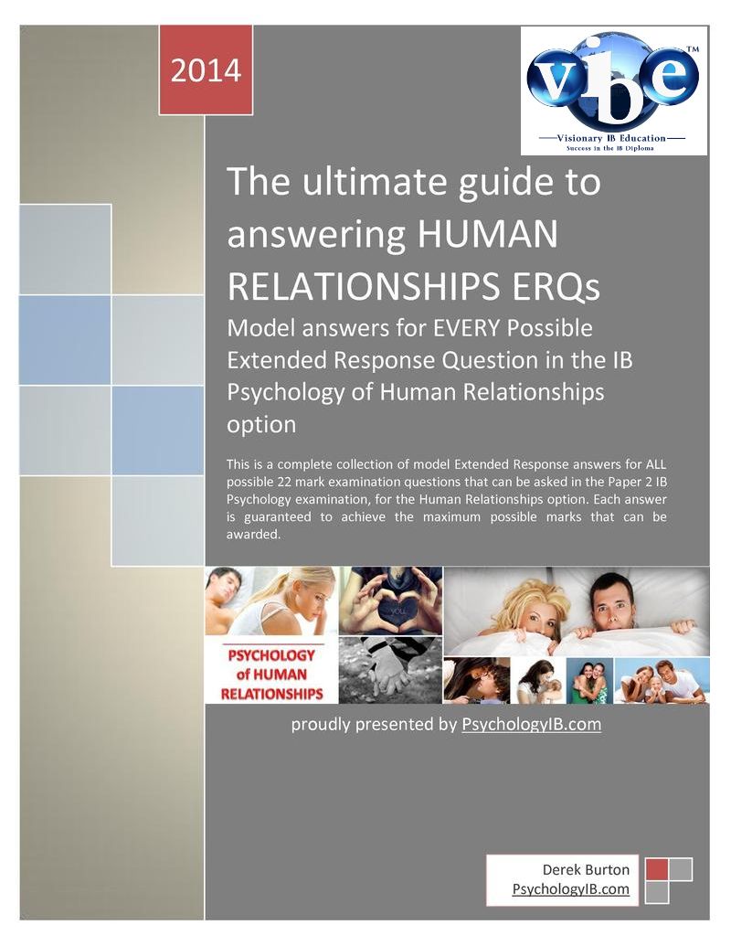 Psychology of Human Relationship