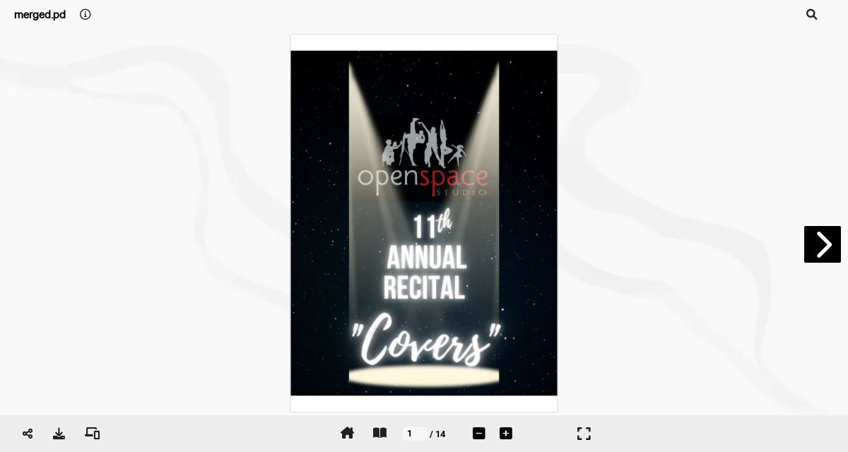 11th Annual Recital Program : simplebooklet.com