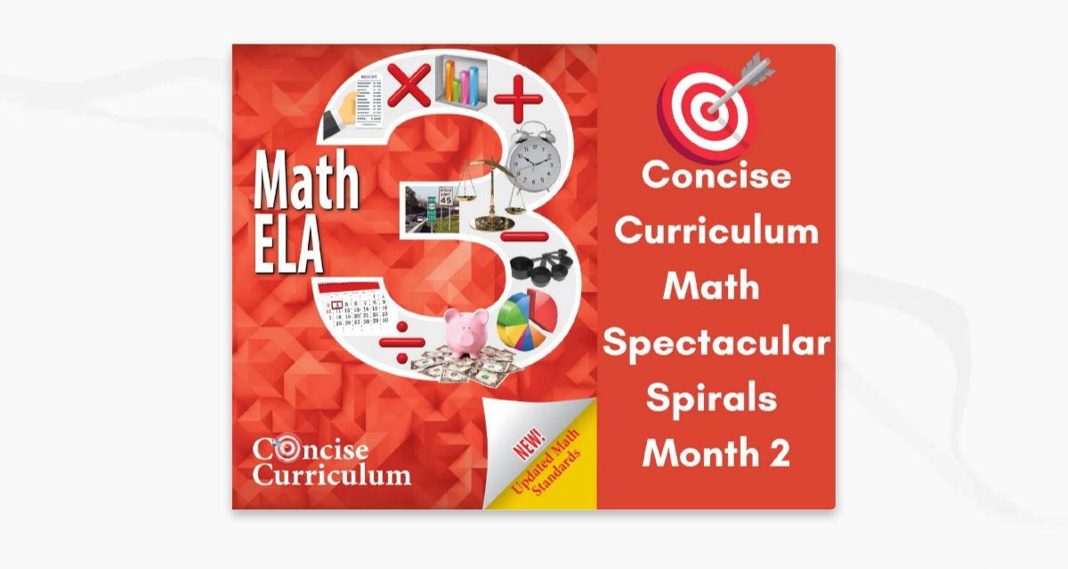 3rd Grade Math Spiral Month 2