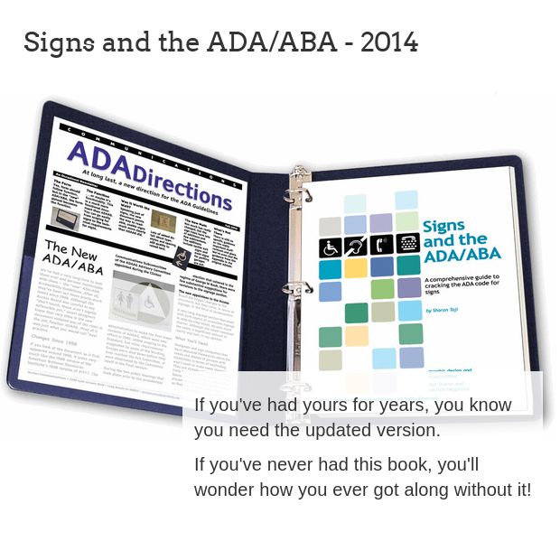 Signs and the ADA/ABA 2019 Editi