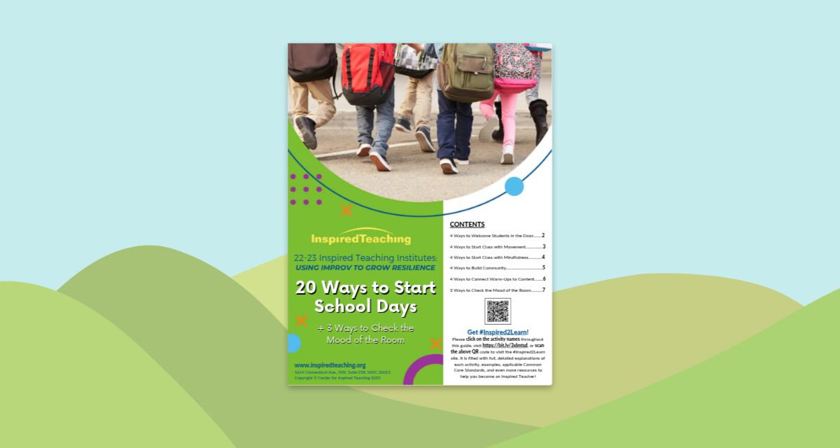 20 Ways to Start School Days