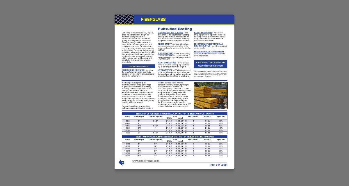 Pultruded Fiberglass Grating
