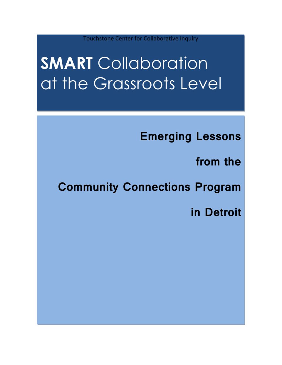 Smart Collaboration at the Grassroots Level : simplebooklet.com