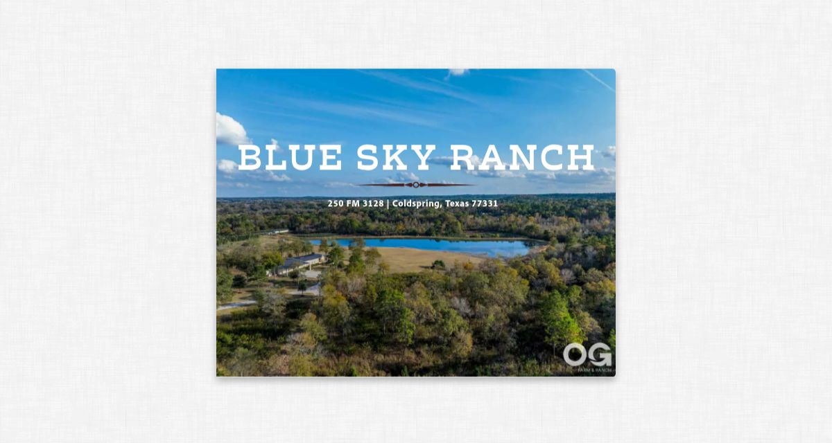 Blue Sky Ranch | Coldsprings, Texas
