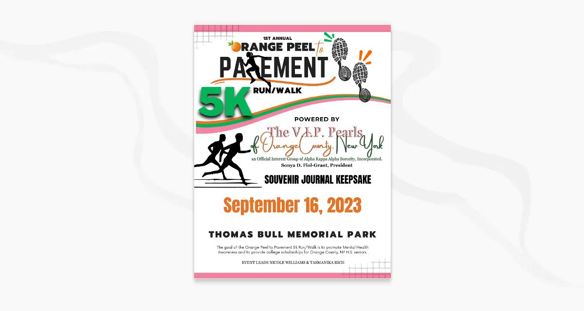 VIPPOCNY Orange Peel-to-Pavement 5K Run/Walk 2023 : simplebooklet.com