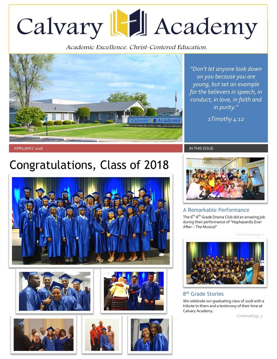 April/May Newsletter : simplebooklet.com