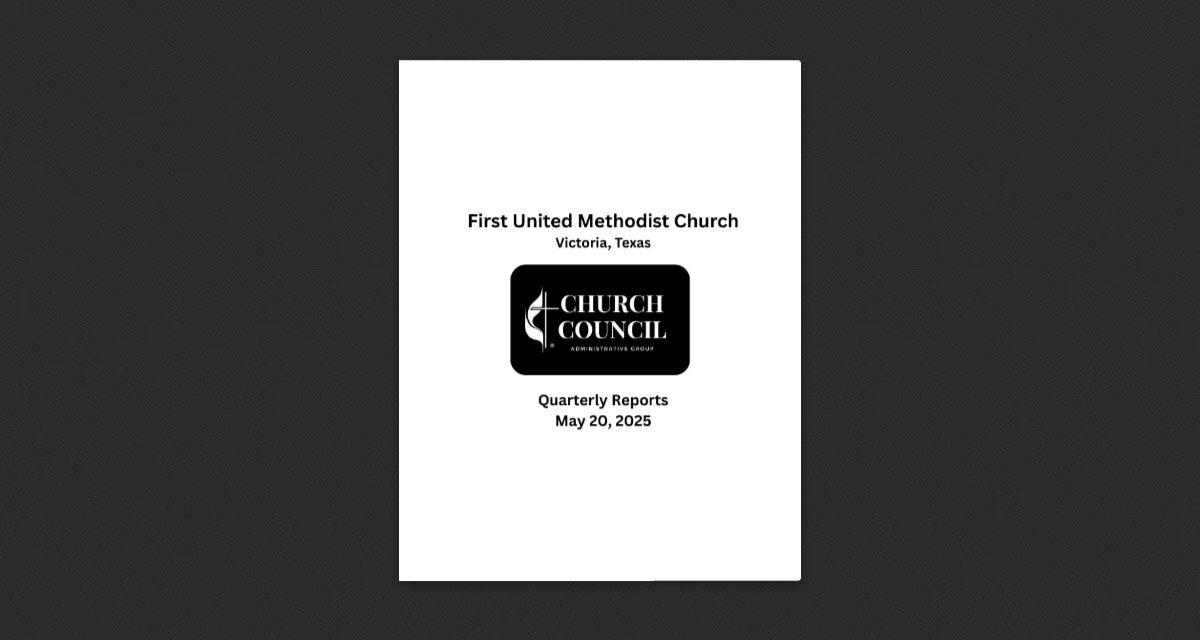 May 20 2025 Church Council Report