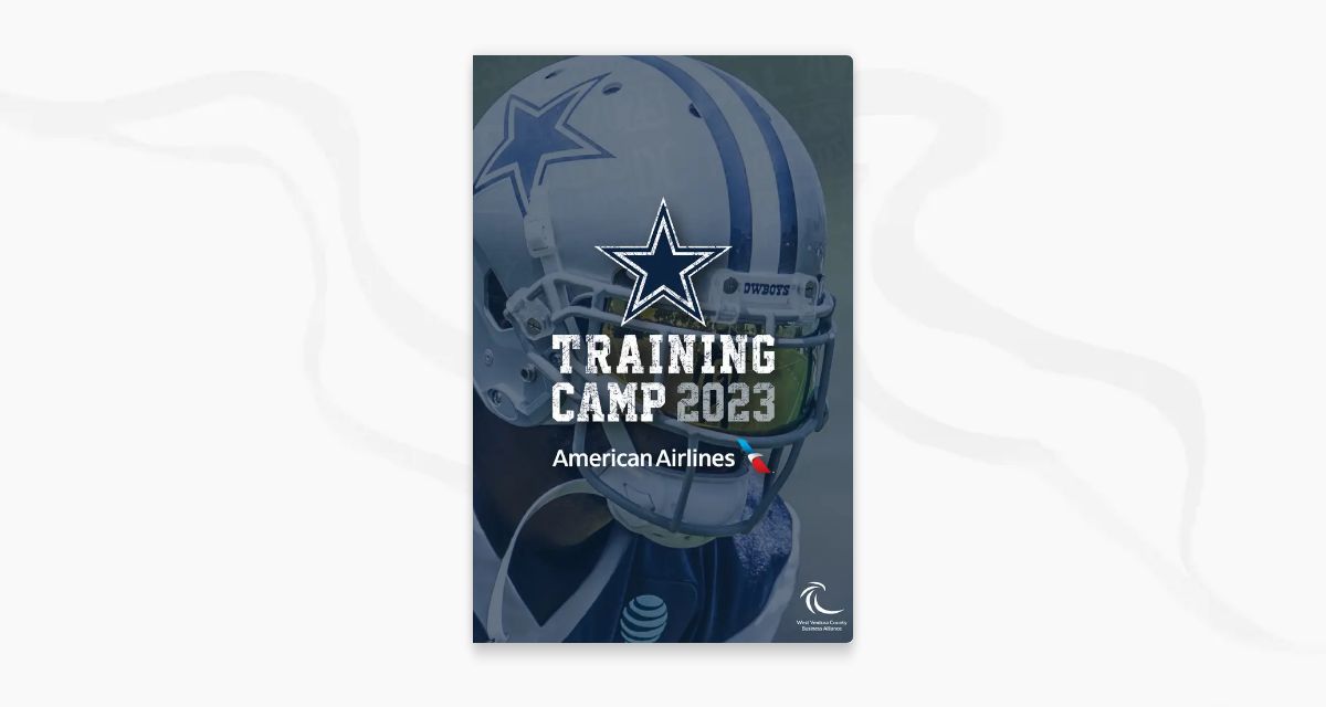 Dallas Cowboys Training Camp Program 2023 : simplebooklet.com