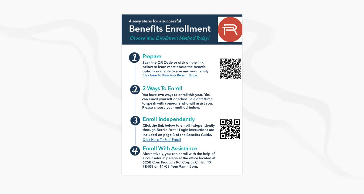 ReadyFlo Steps To Enroll Flyer