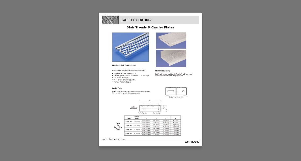 Stair Treads & Carrier Plates