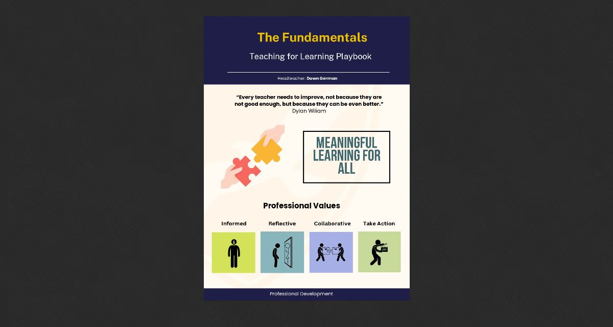 Teacher for Learning Playbook