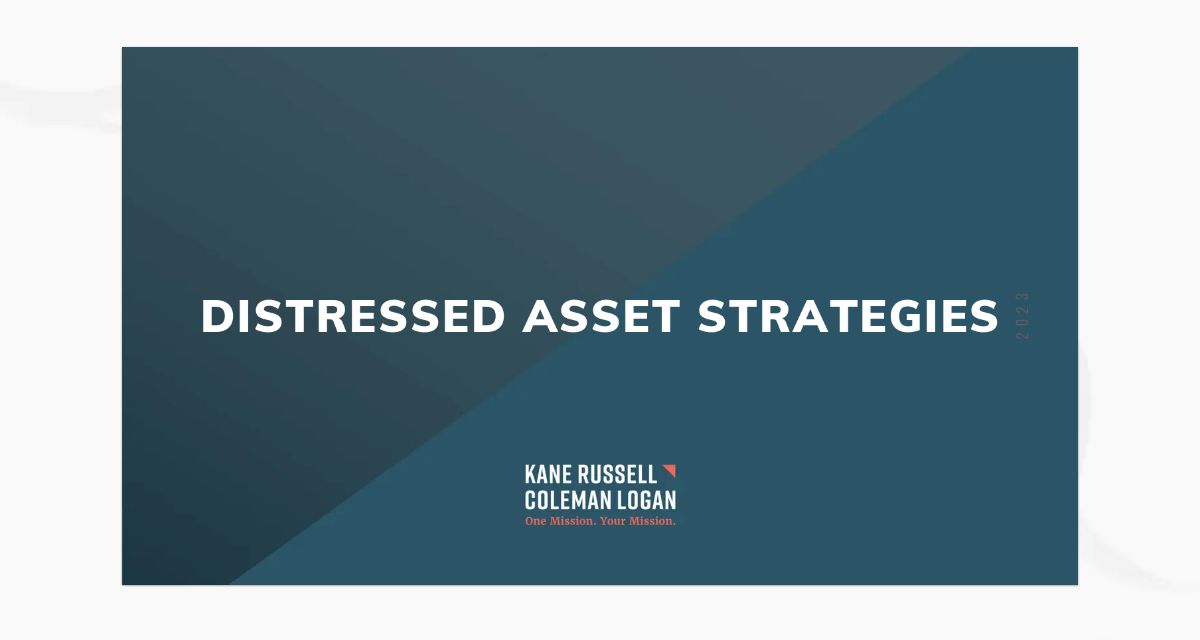 Distressed Asset Strategies