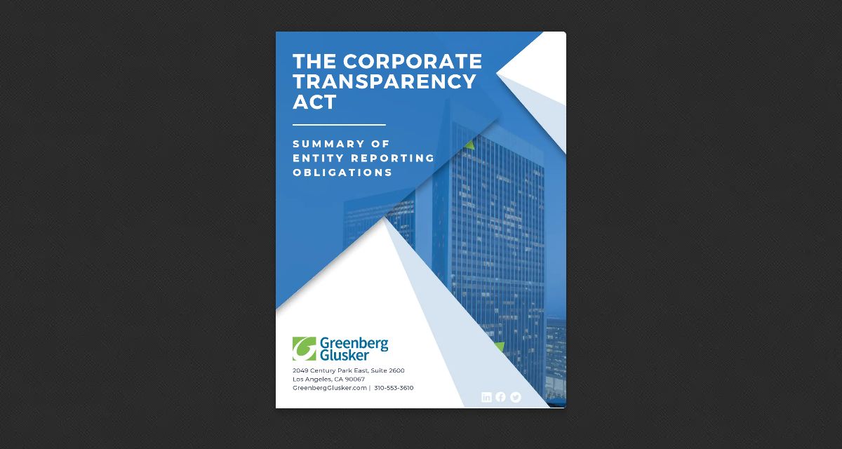 CTA - Summary of Entity Reporting Obligations