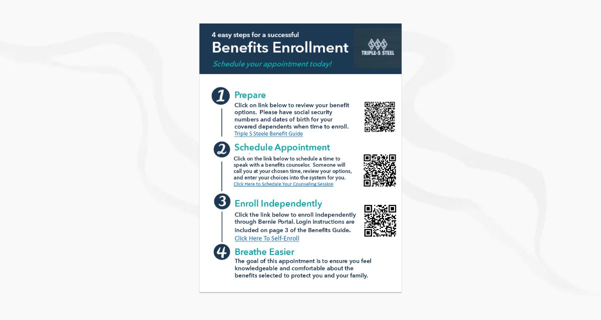 Triple S Steele Sample Benefit Guide