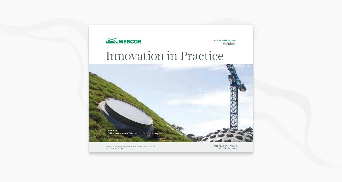 Webcor Innovation Brochure