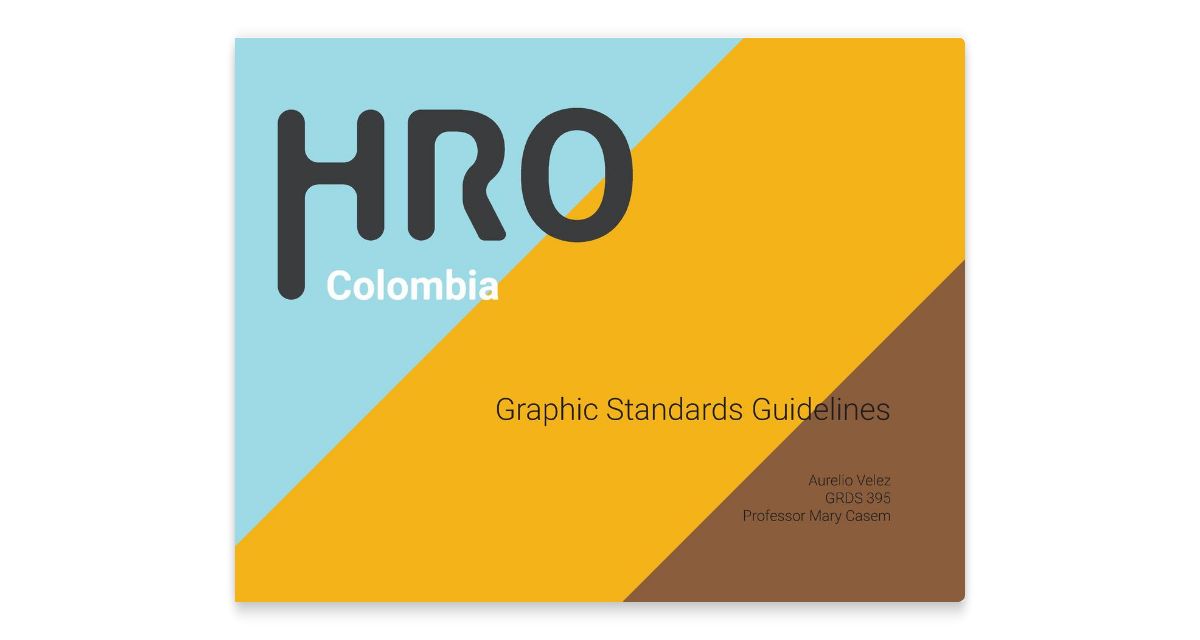 HRO - Graphic Standards Guidlines : simplebooklet.com