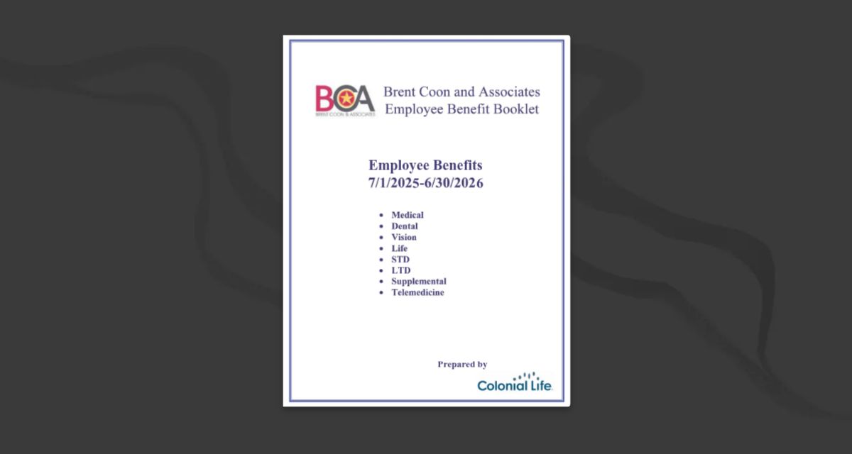 Brent Coon Benefit Booklet