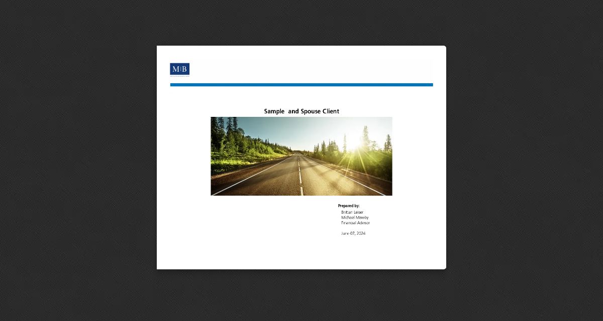 Sample Comprehensive Plan
